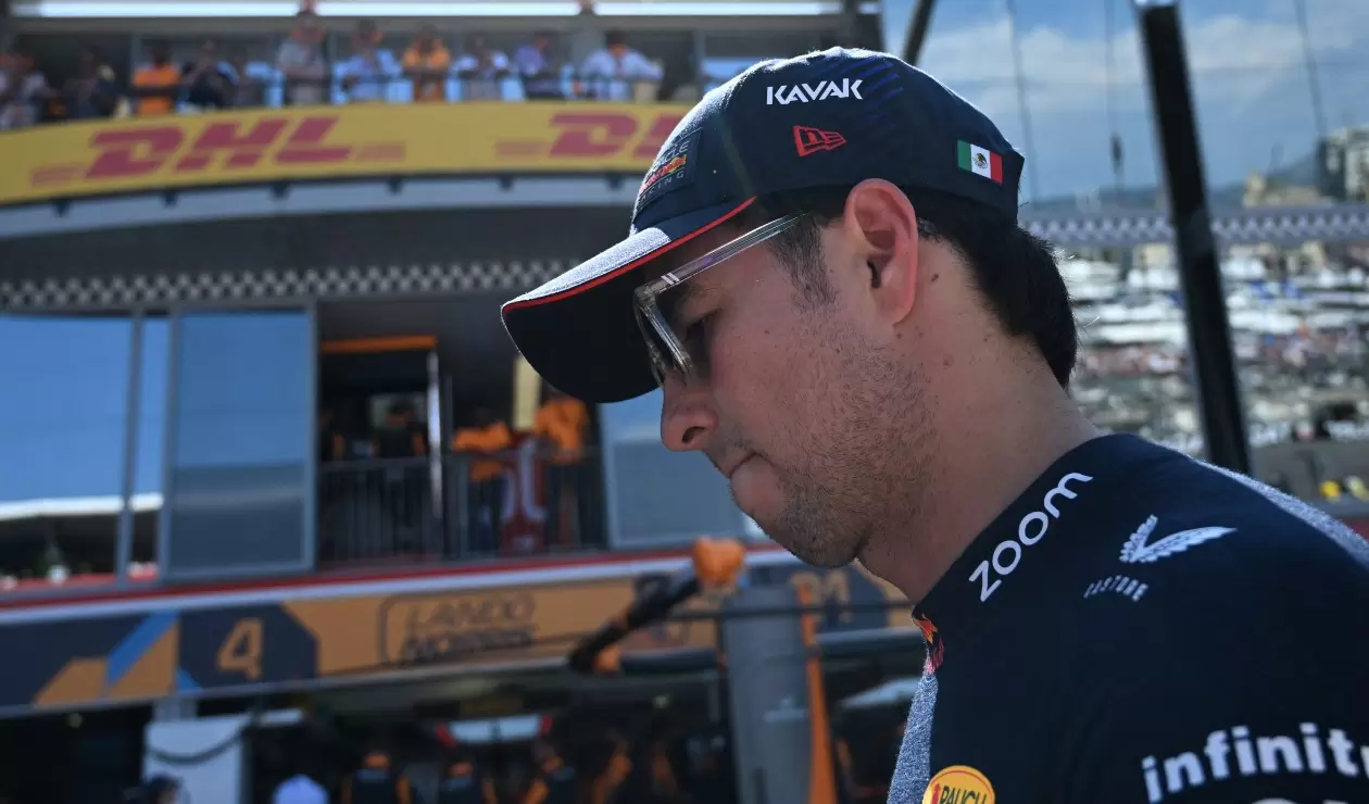 Checo Pérez provocó multa para Red Bull en prácticas de Silverstone